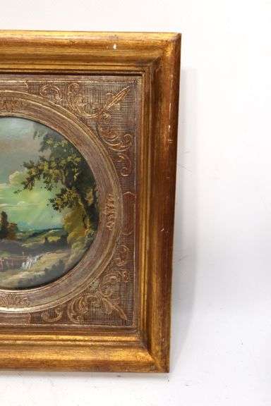 Vintage Italian Miniature Original Art – Chartreuse & co